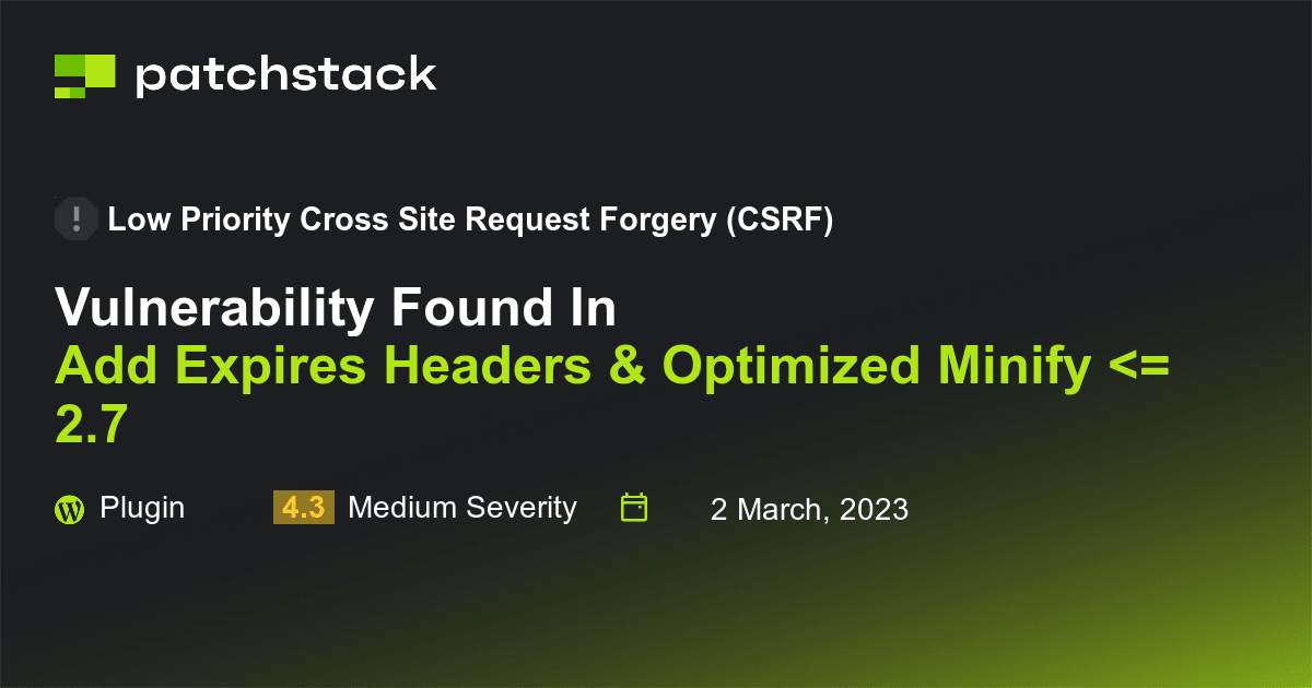 WordPress Add Expires Headers & Optimized Minify plugin
